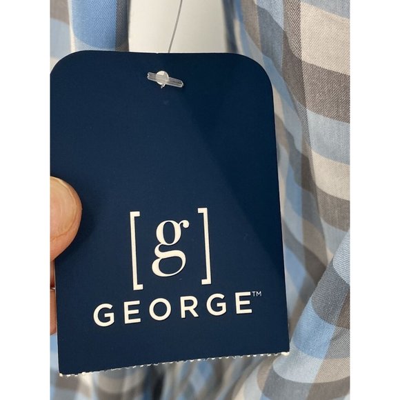 George | Shirts | Nwt George Classic Fit Mens Button Front Shirt Long ...